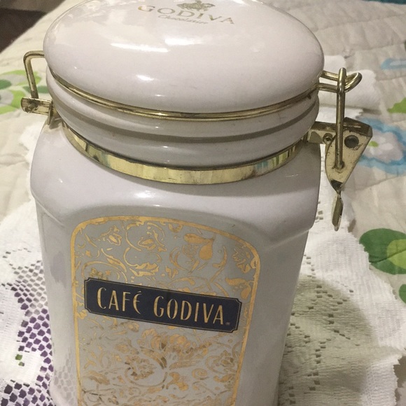 Cafe Godiva | Kitchen | Cafe Godiva Ceramic Canister | Poshmark